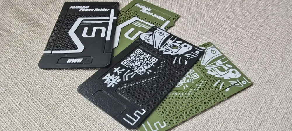 Foldable Business Card and Phone Stand - Free 3D Print Model - MakerWorld