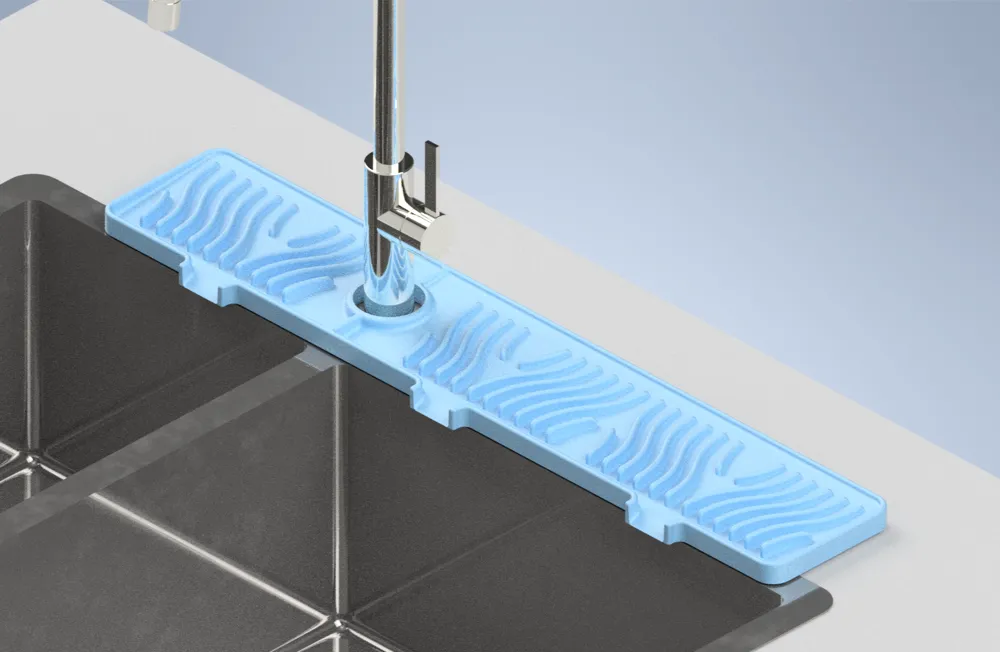 Modular Kitchen/Bathroom Sink Splash Guard | Assembled Kitchen Drainer ...