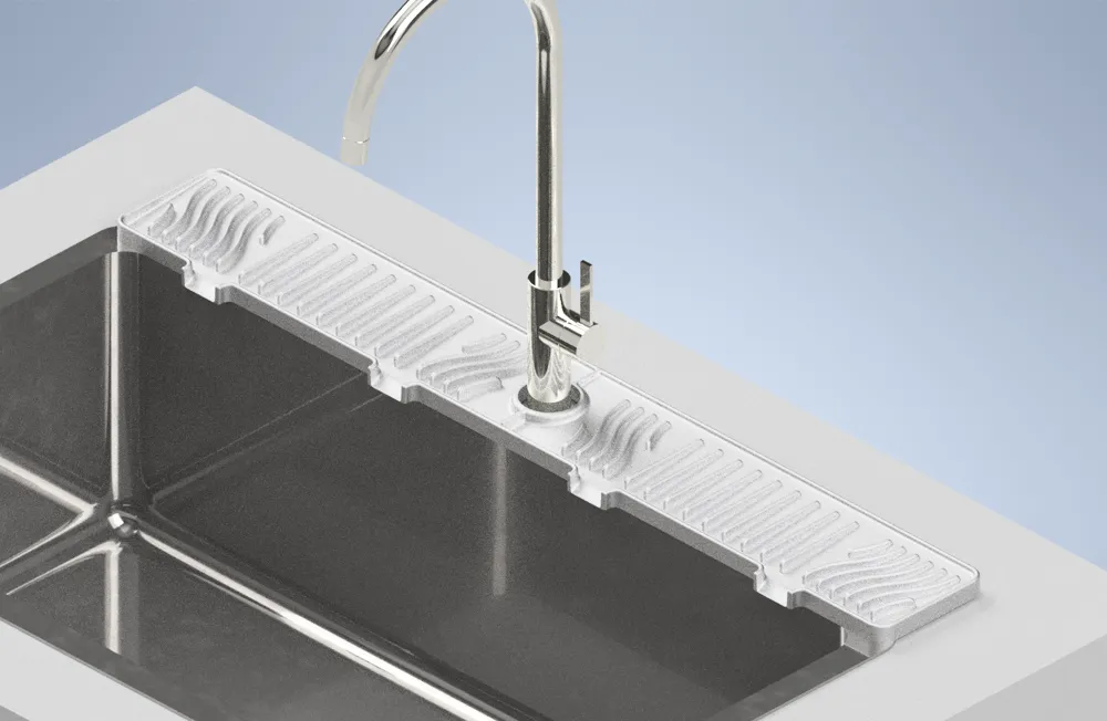 Modular Kitchen/Bathroom Sink Splash Guard | Assembled Kitchen Drainer ...