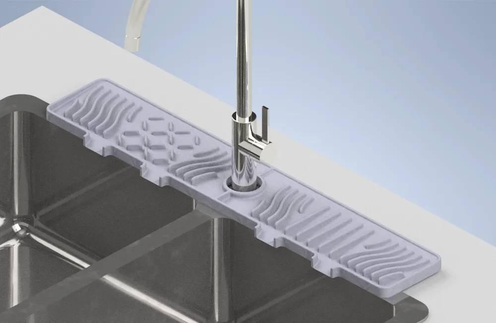 Modular Kitchen/Bathroom Sink Splash Guard | Assembled Kitchen Drainer ...