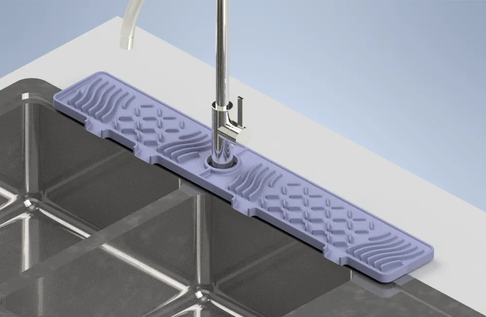 Modular Kitchen/Bathroom Sink Splash Guard | Assembled Kitchen Drainer ...