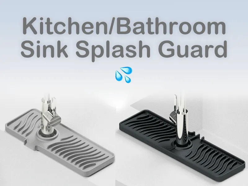 Modular Kitchen/Bathroom Sink Splash Guard | Assembled Kitchen Drainer ...