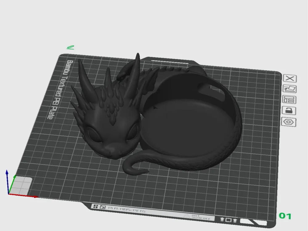 Sujeta-Alexa Echo Dot Dragón por Stanley - MakerWorld