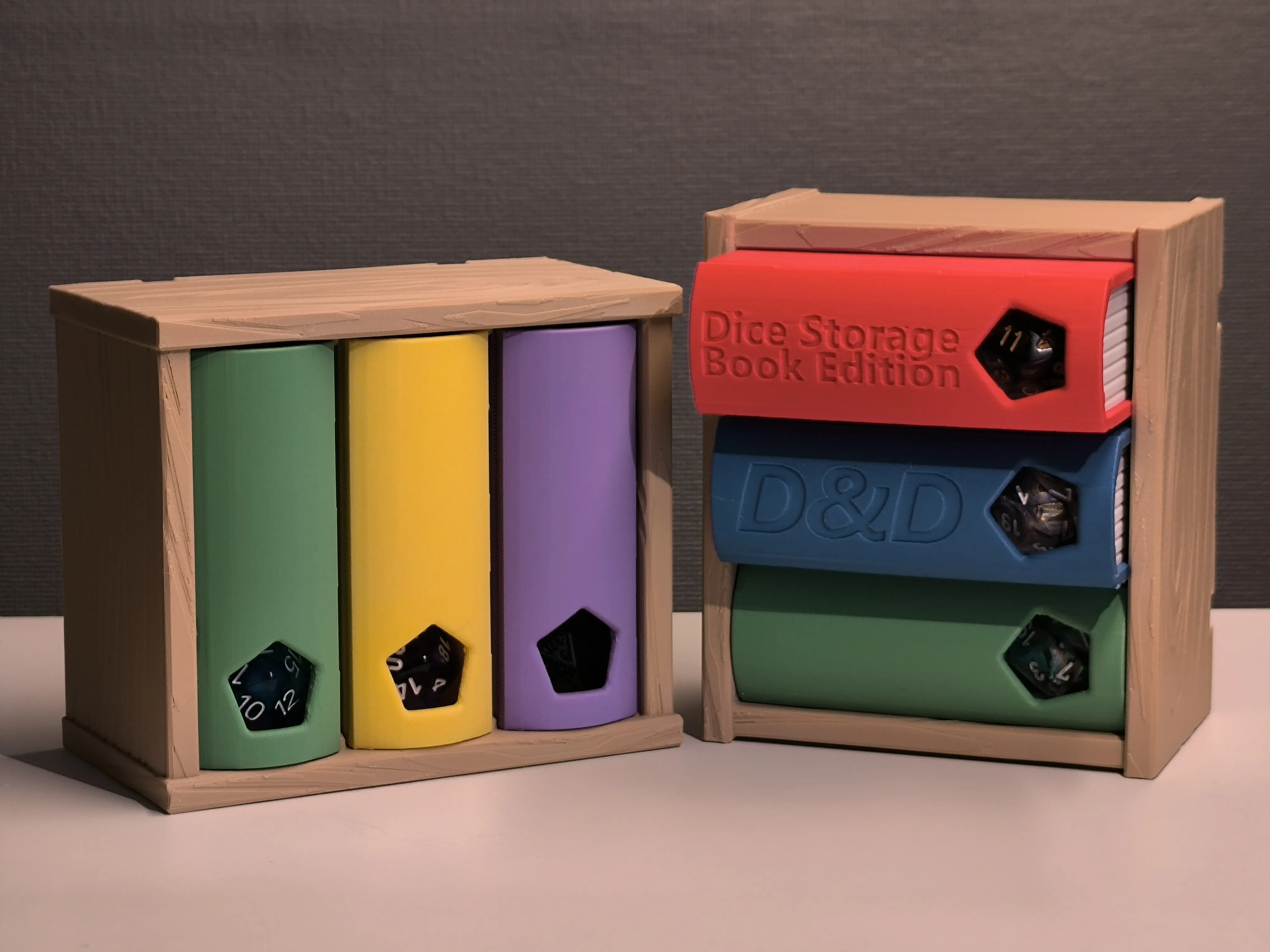 The Book Storage - The Dice Book - Free 3D Print Model - MakerWorld