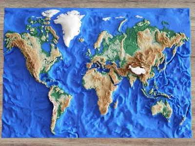 World_map Remixed by %100 legoMakerWorld: Download Free 3D Models