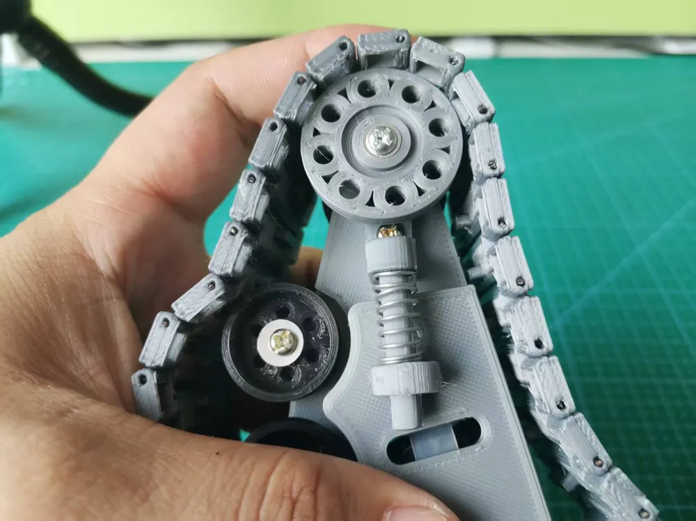 10-bearing wheel TT motor powered track module - Free 3D Print Model ...