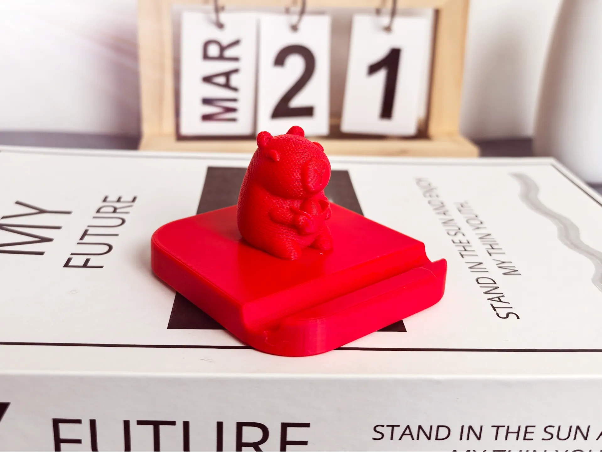 Knitted Capybara Phone Stand, Calming and Healing by user_2952255425 ...