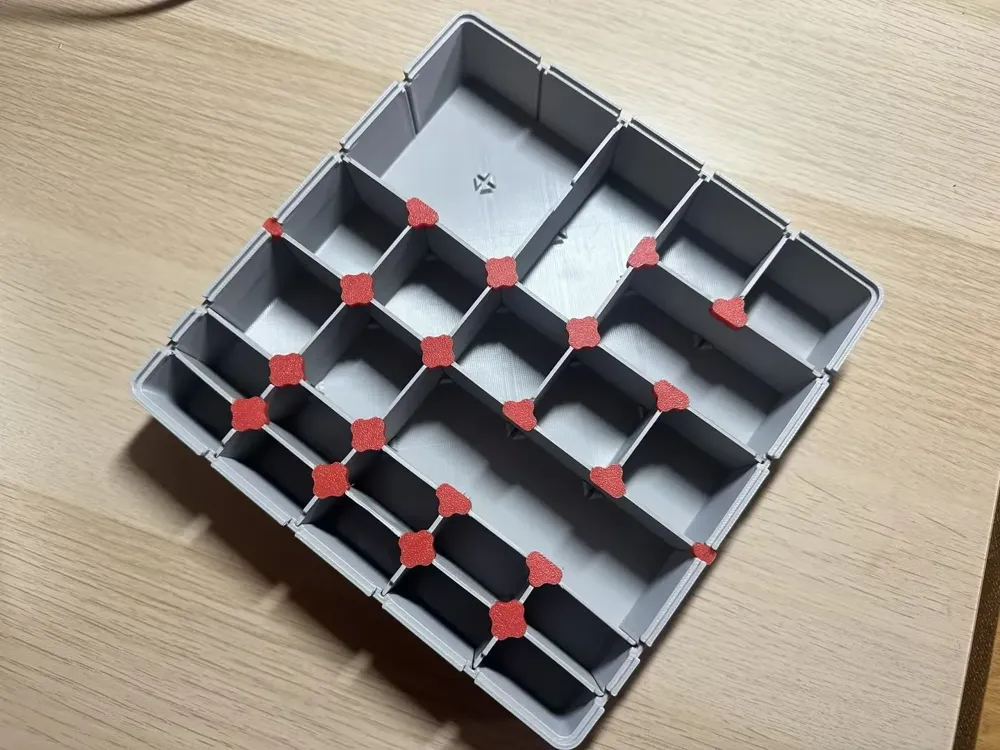 Modular Stackable Desktop Organizer - Customizable Compartment Design by user_645182699 - MakerWorld