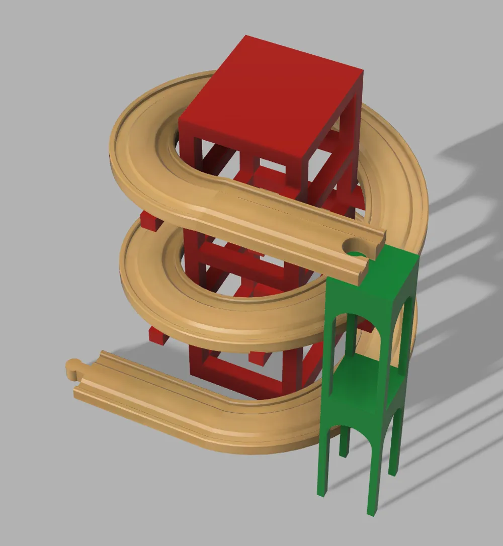 The Tall Twisty Train Track! (BRIO Compatible) by The_Coloradan ...