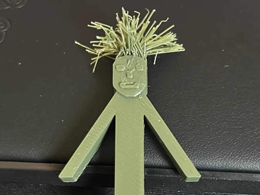 Stick man with customizable hair! - Free 3D Print Model - MakerWorld