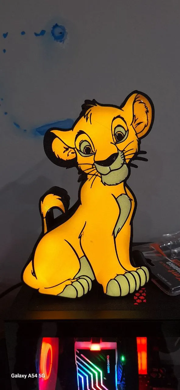 lampe LED Simba par djmeg86 - MakerWorld