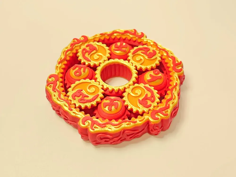 Nezha Magic Marbles Wind Fire Wheels Planetary Gear Fidget Spinner TA1 ...