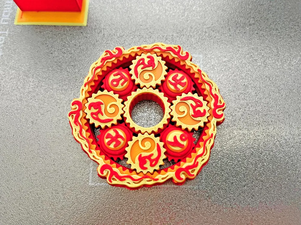 Nezha Magic Marbles Wind Fire Wheels Planetary Gear Fidget Spinner TA1 ...