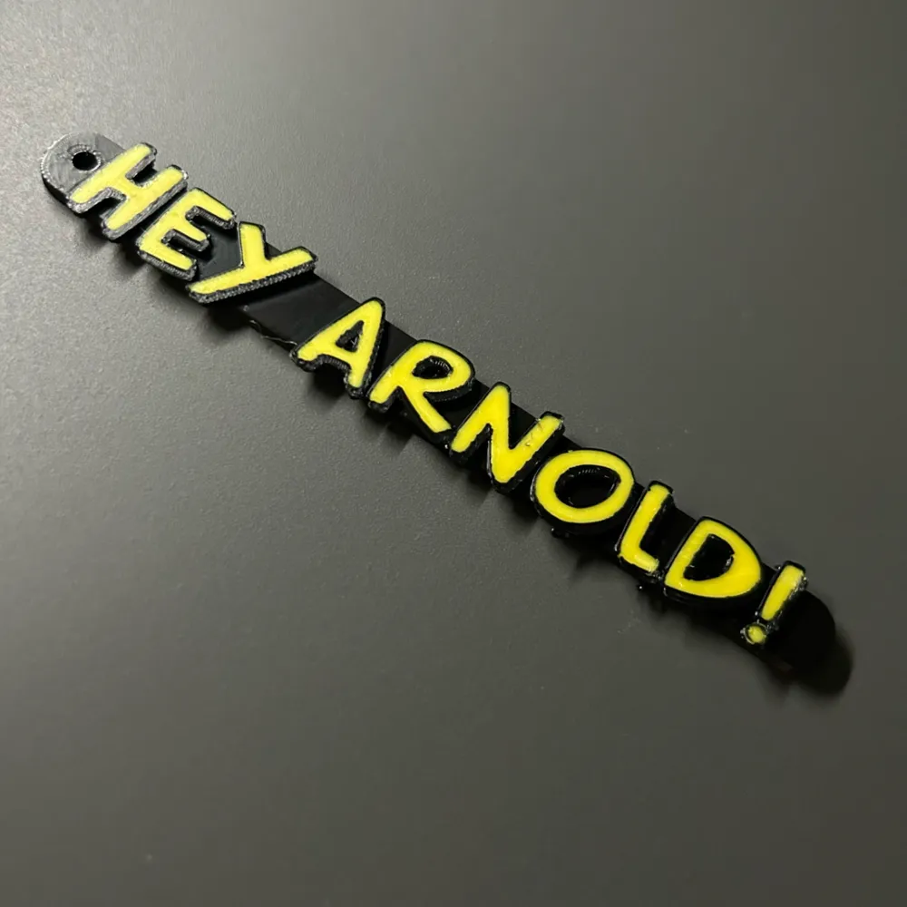 Hey Arnold Logo Keychain by A_Cub3D - MakerWorld