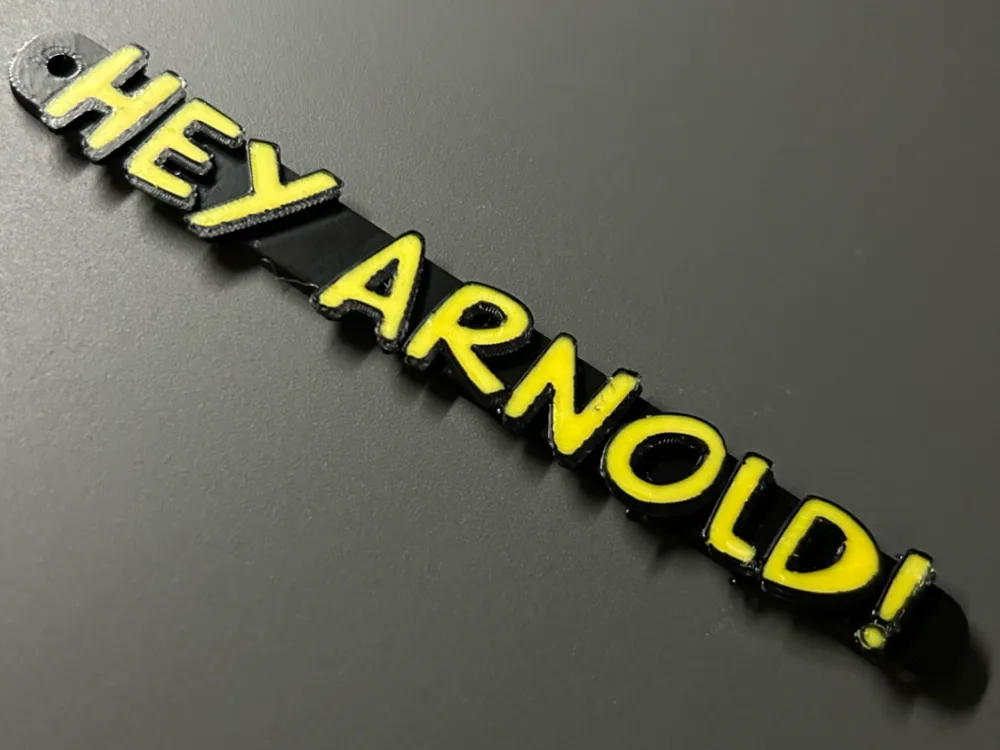 Hey Arnold Logo Keychain by A_Cub3D - MakerWorld