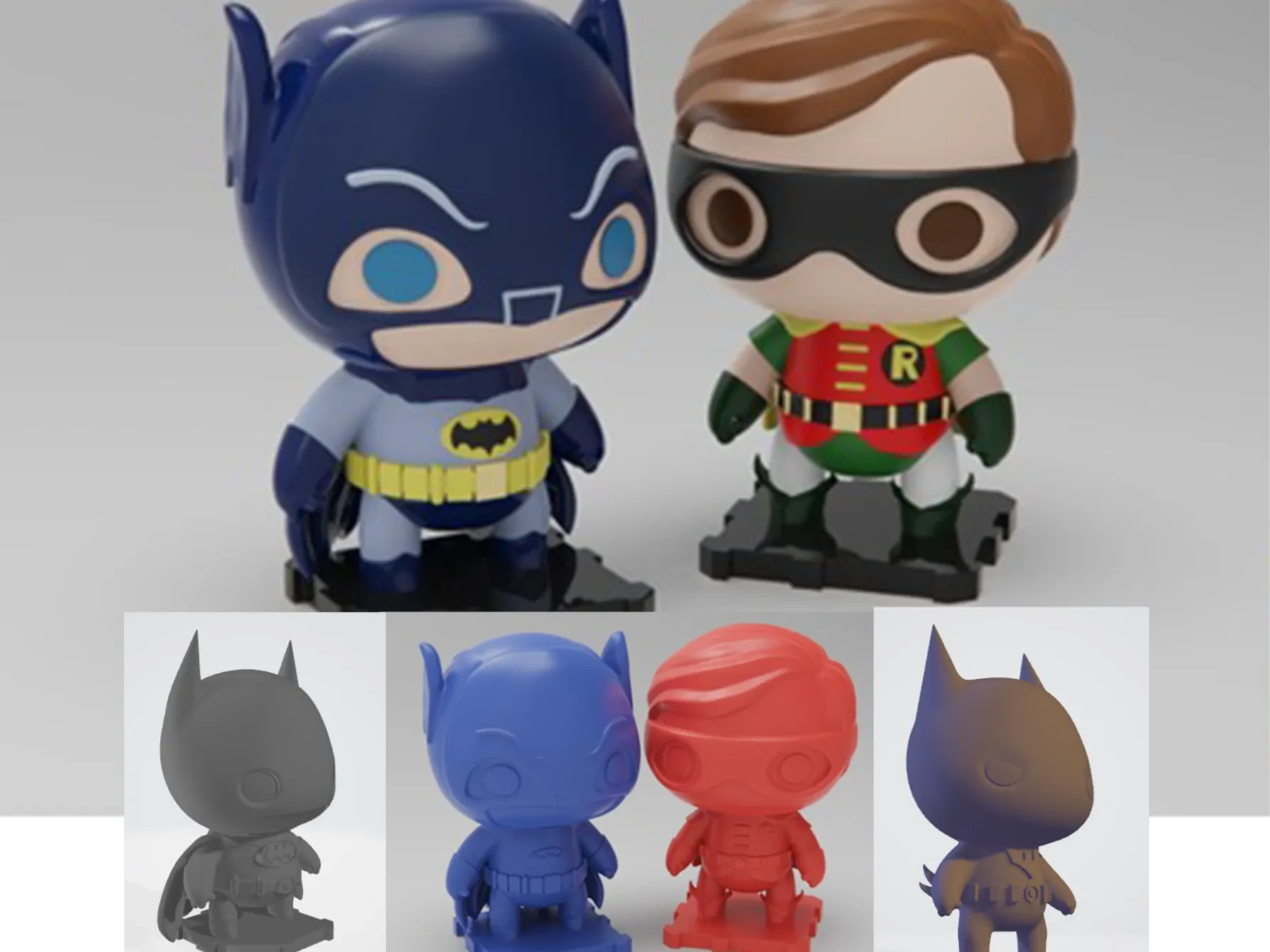 Q-cute Marvel Avengers, 60s, 80s, and Modern Batman & Robin keychain ...