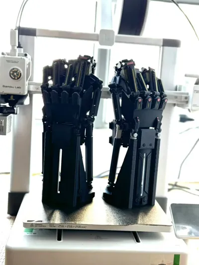 Mechanical exoskeleton arm (left hand) by 小红薯手工人 MakerWorld: Download ...