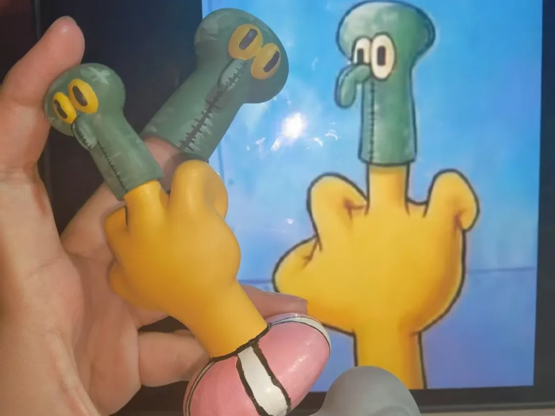 SpongeBob and Squidward Finger Puppets by ZAxis - MakerWorld