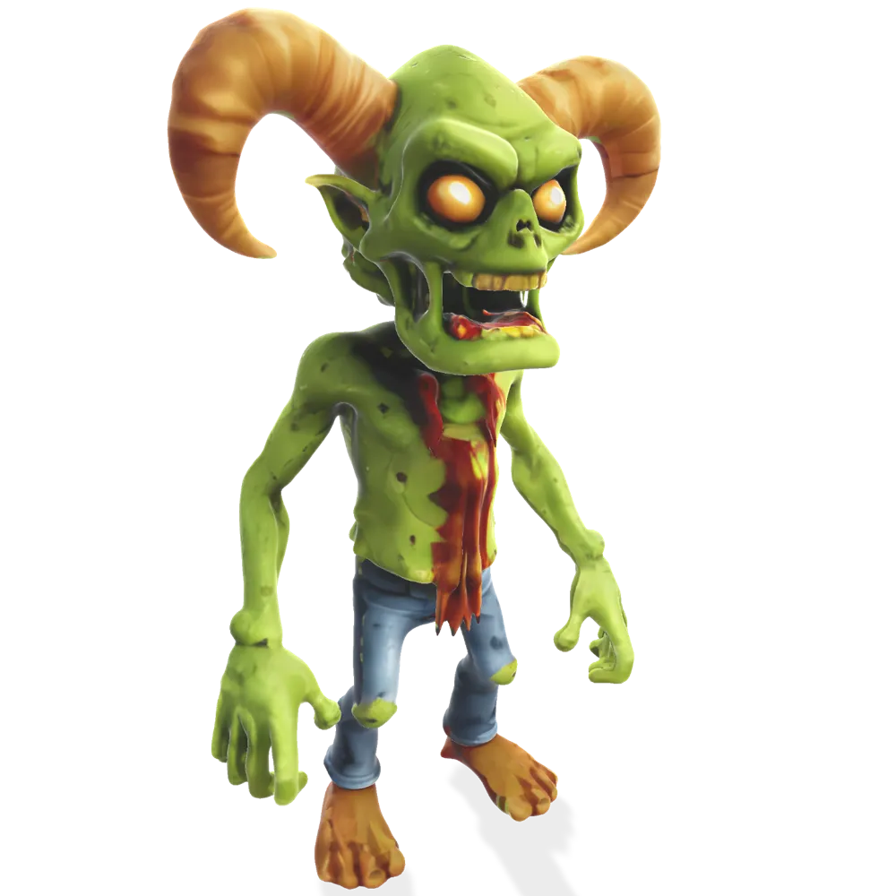 Horned Zombie Imp by Factex@Lab - MakerWorld