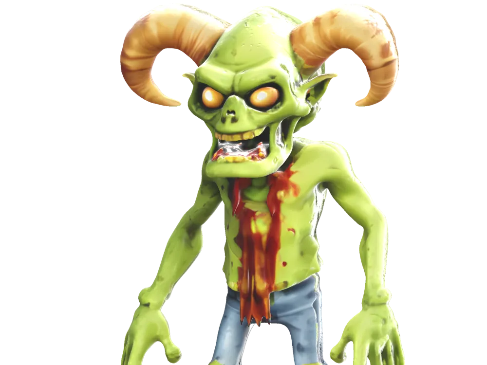 Horned Zombie Imp by Factex@Lab - MakerWorld