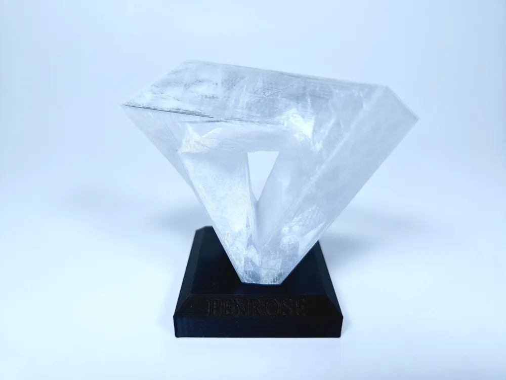 Penrose Impossible Triangle – Statue with Stand by Altron Designs ...