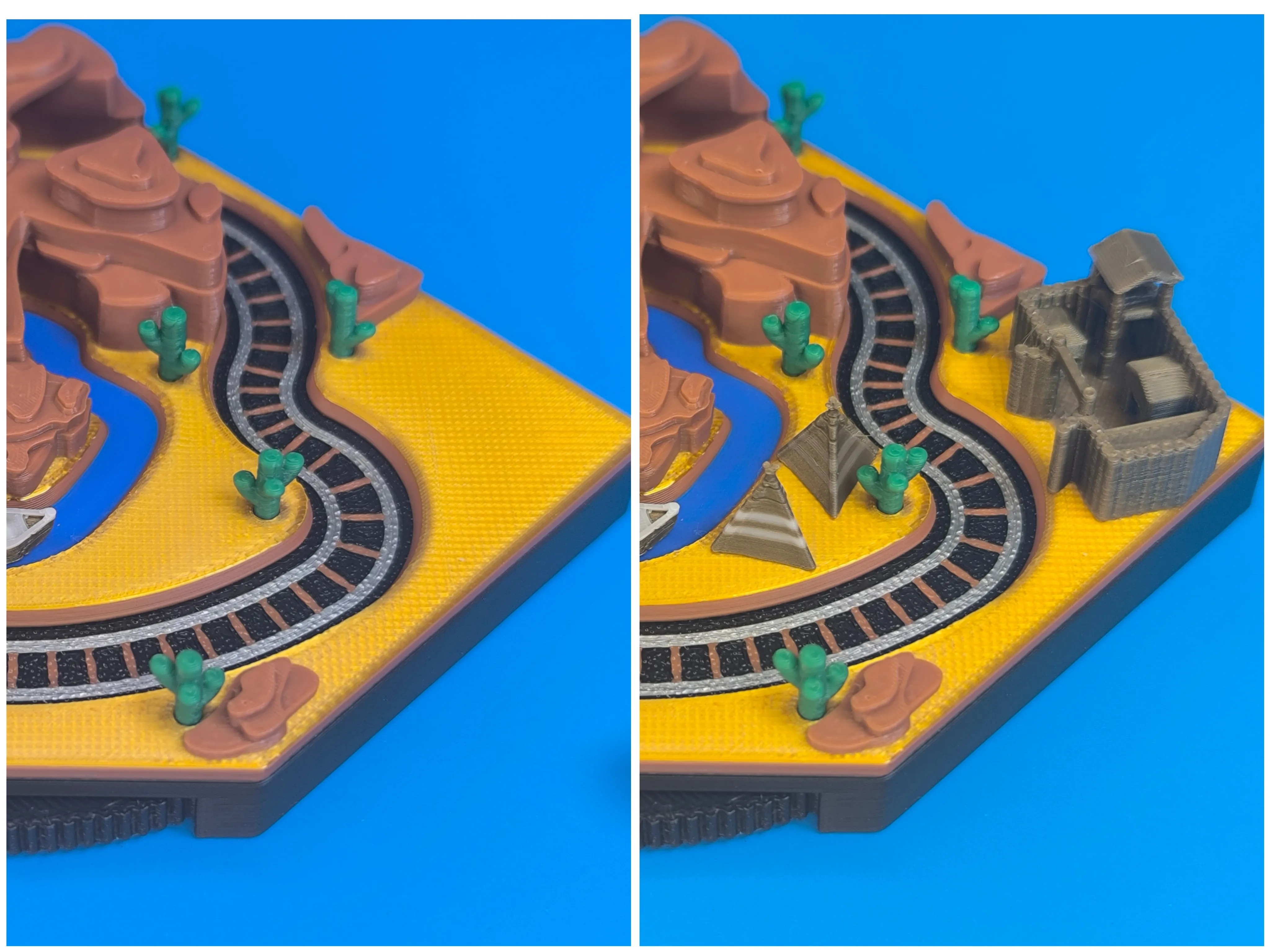 Mini Train - Canyon Diorama (Western) - Free 3D Print Model - MakerWorld