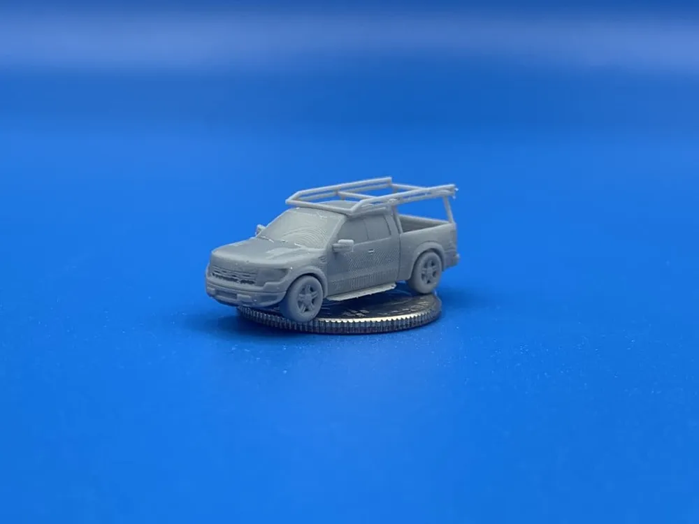 Ford F150 Work Truck with Ladder Rack N-Scale by scribbless MakerWorld ...