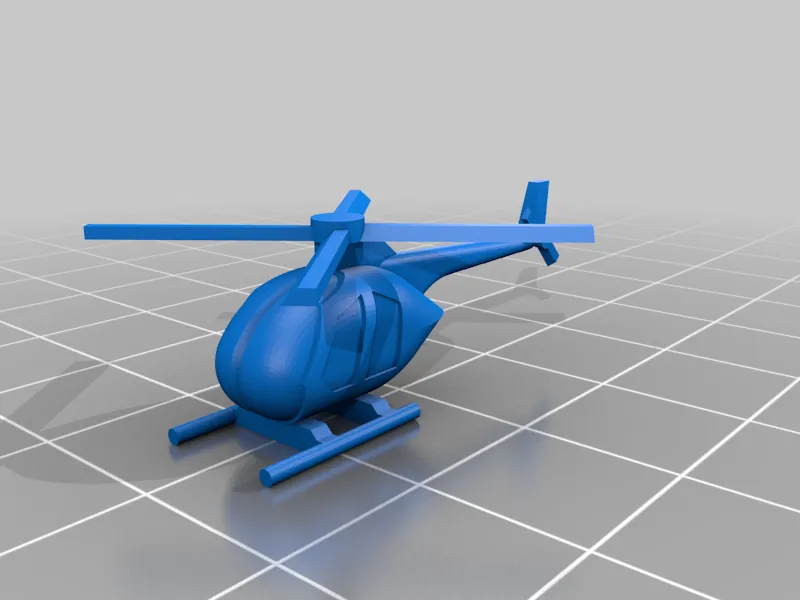 Helicopter N-Scale by scribbless - MakerWorld