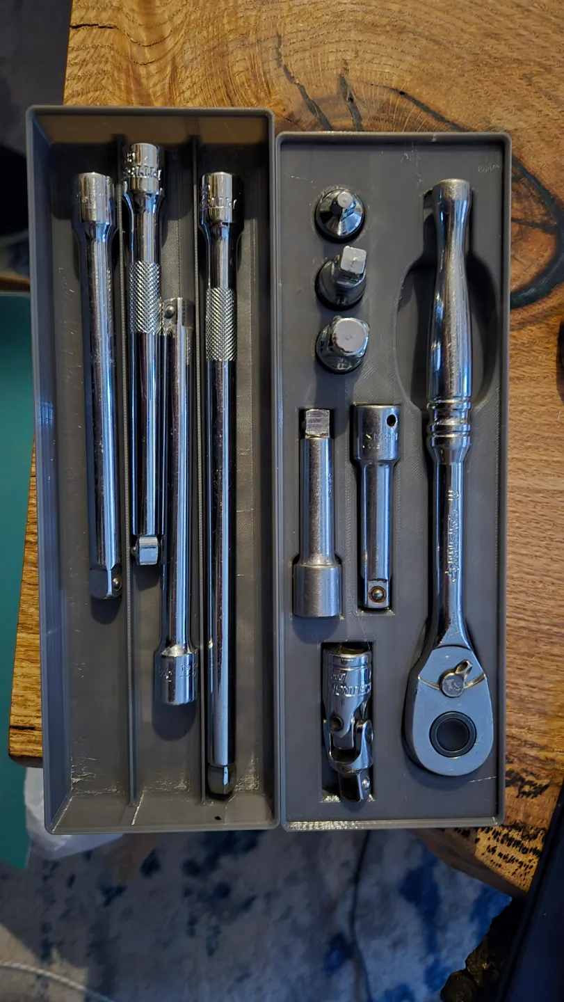 Gridfinity Husky Socket and Ratchet Trays - Free 3D Print Model ...