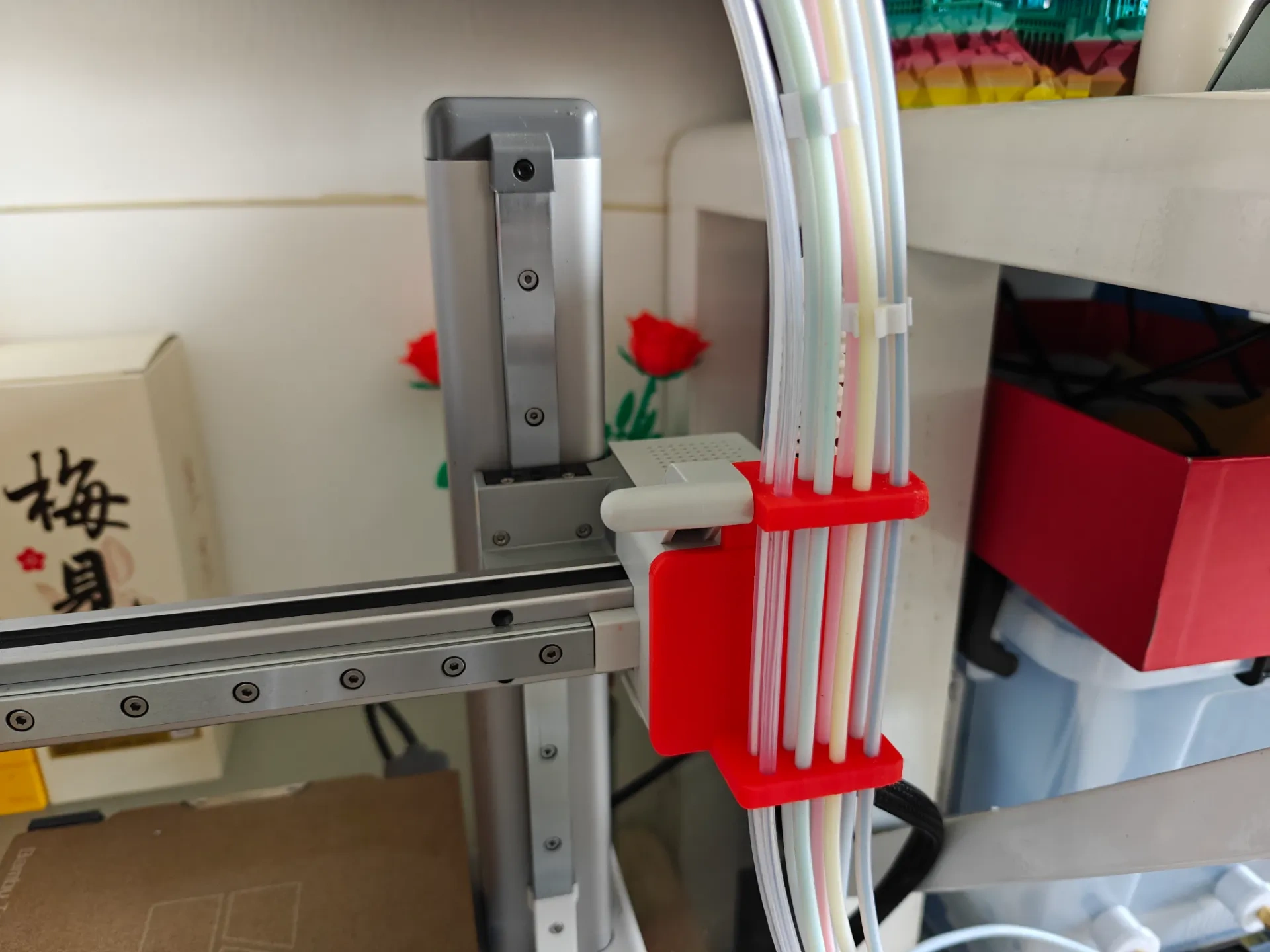 Bambu A1 mini filament guide 8-way by 林深鹿饮溪 MakerWorld: Download Free ...