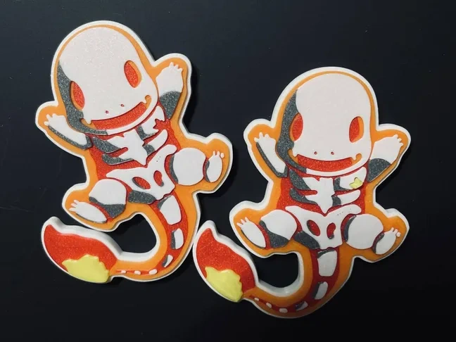 Pokemon Charmander Skull Refrigerator magnet小火龙冰箱贴 by $HEN - MakerWorld