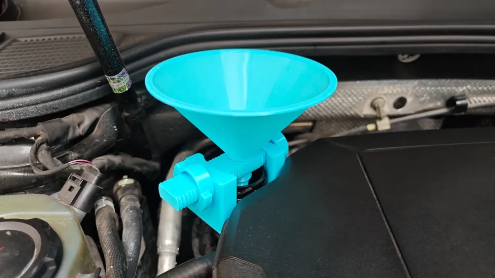Oil and Windshield Washer Fluid Filling Funnel Holder by CODE72 ...