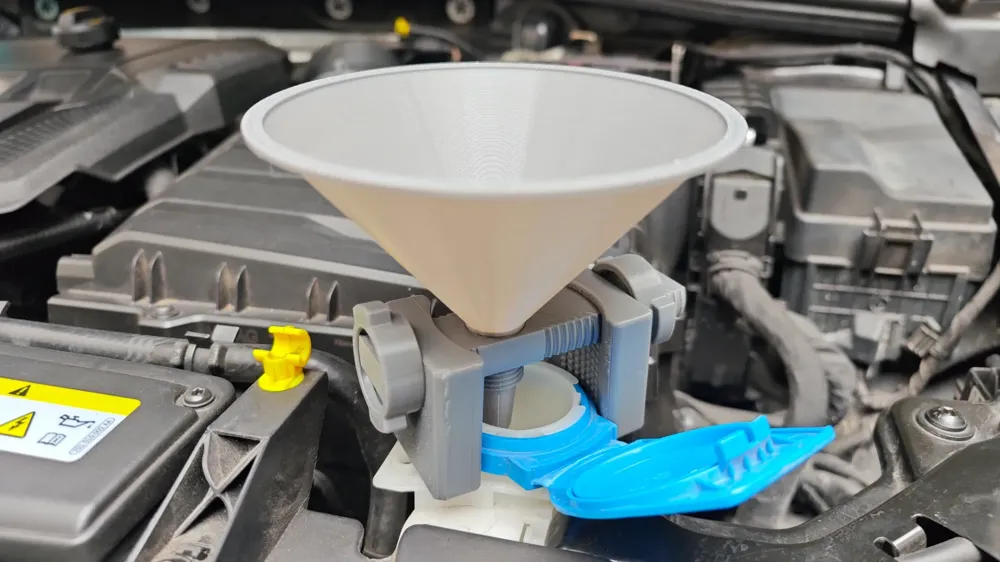 Oil and Windshield Washer Fluid Filling Funnel Holder by CODE72 ...