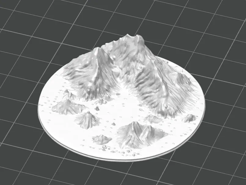 Three-dimensional mountain range map by yifan壹凡 - MakerWorld