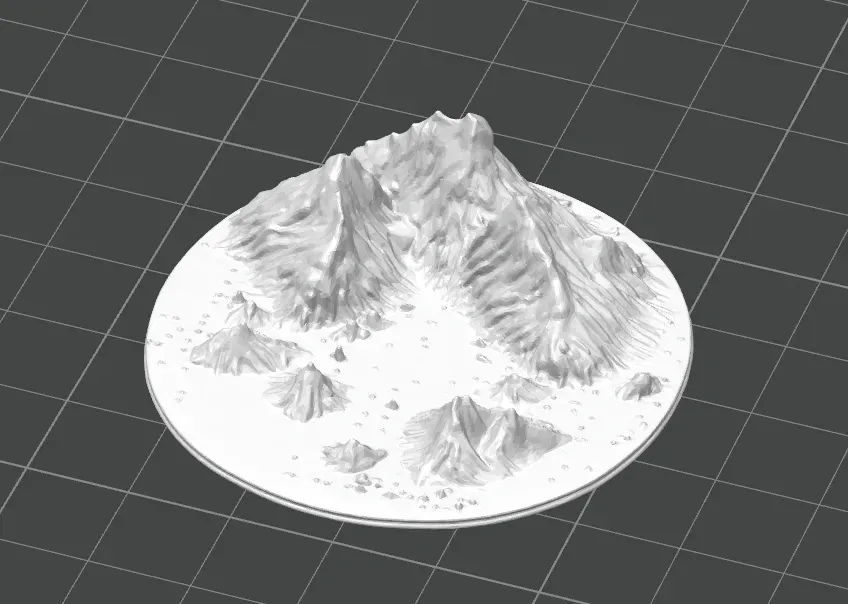Three-dimensional mountain range map by yifan壹凡 - MakerWorld