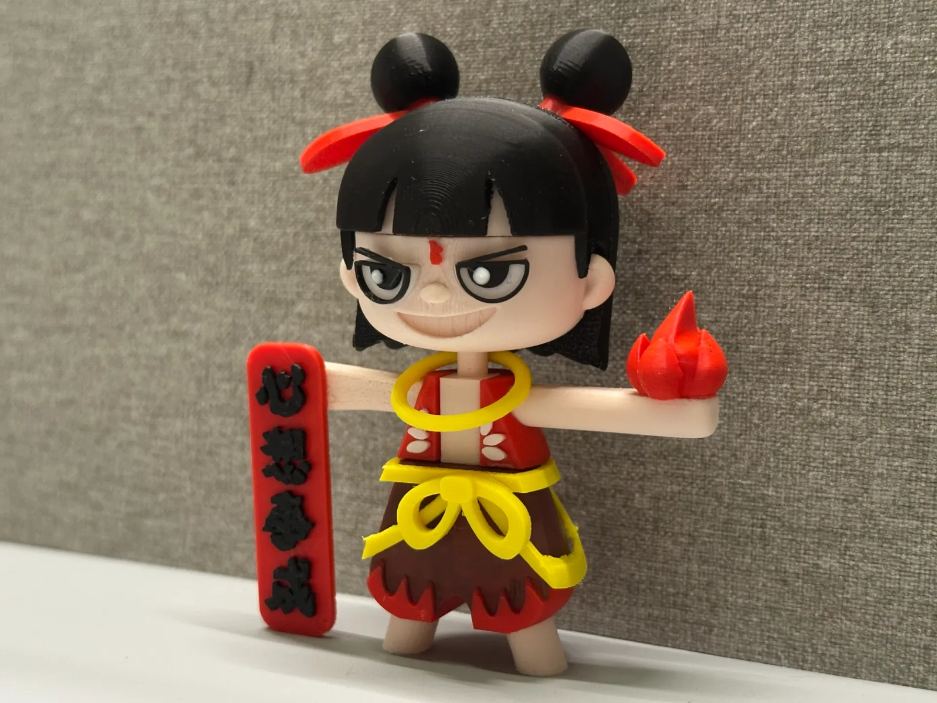 Full-color, fully assembled Nezha, the spirit boy. The most authentic ...