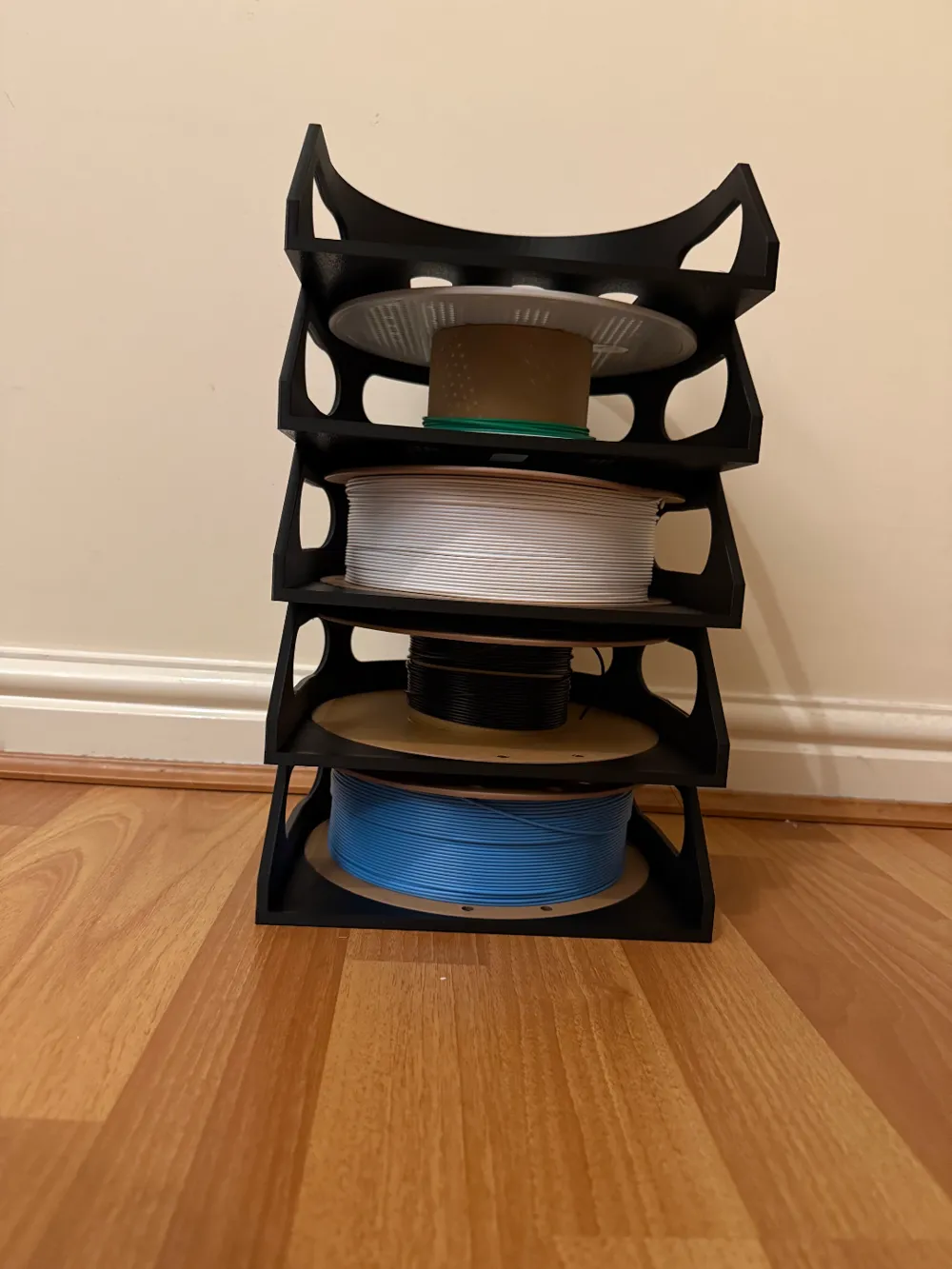 Filament horizontal rack stackable by Creedd MakerWorld: Download Free ...