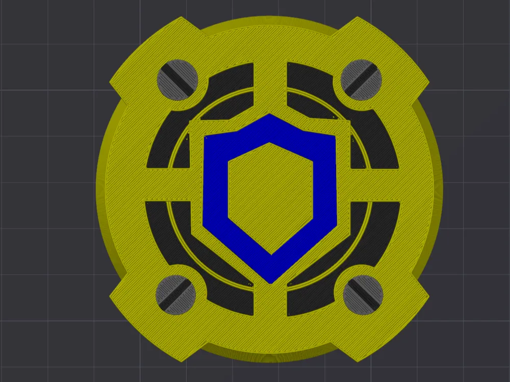 Fortnite Super-Schild-Medaillon von burlesonb113 - MakerWorld