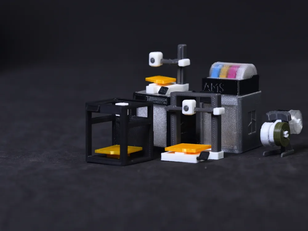 【1/15】My Workshop Miniature Series: Bambu Lab P1P 3D Printer by 腾云驾雾陈先森 ...