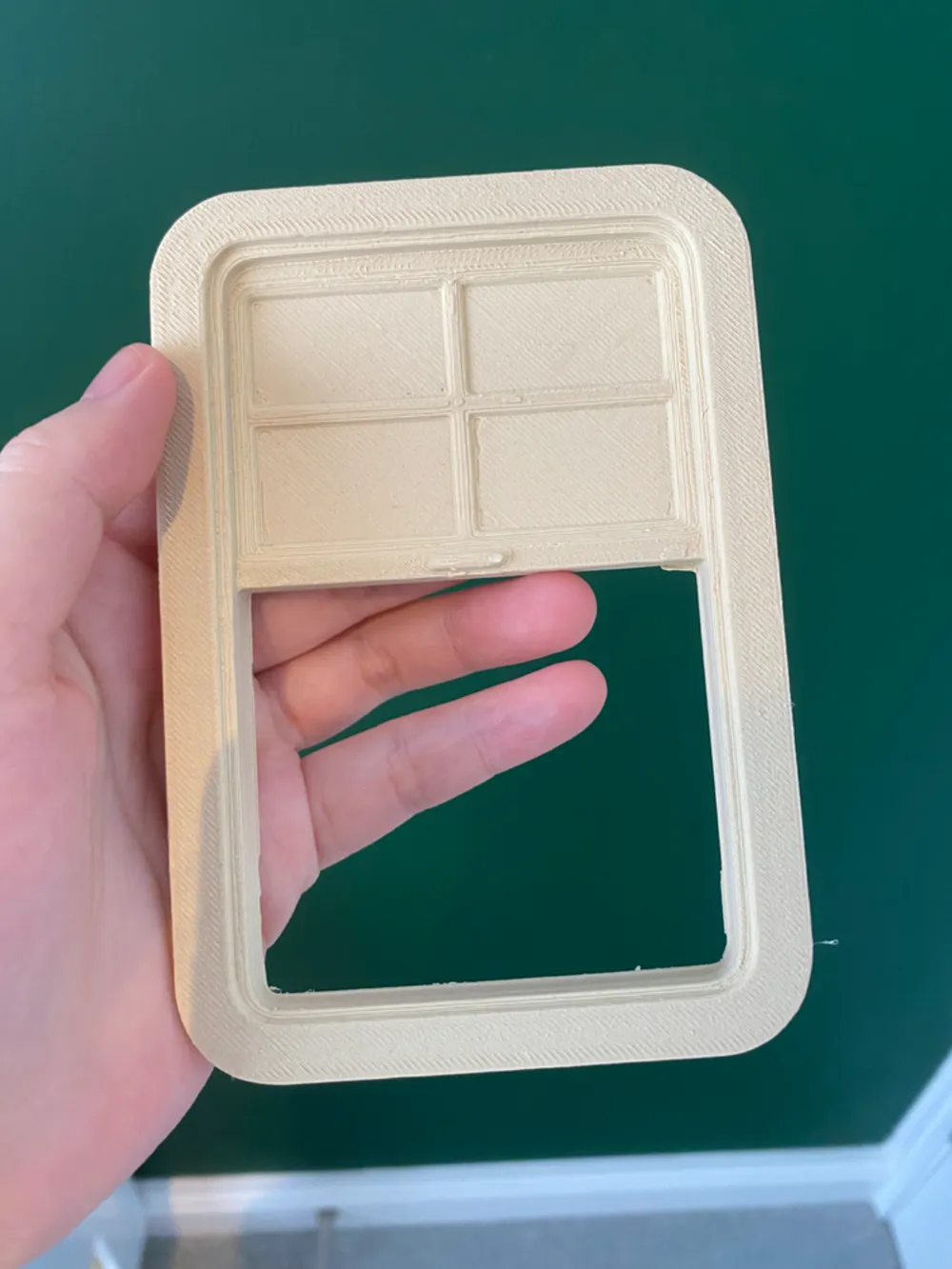 Miniature window frame with rounded corners by Alice in miniature land ...