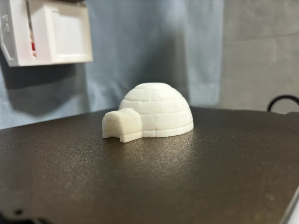 Mini Ice House (Built with Ice Bricks) Print-in-Place No Supports A1 ...