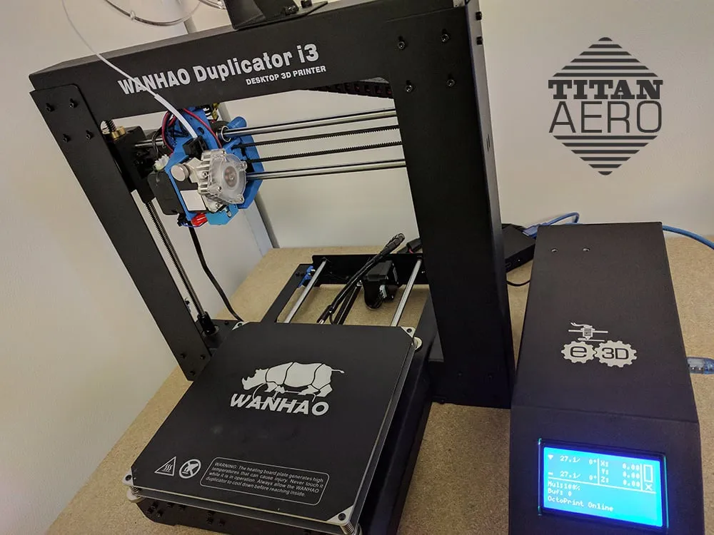 Wanhao Duplicator i3 V2.1 with E3D Titan Aero Upgrade by Greg_The_Maker ...