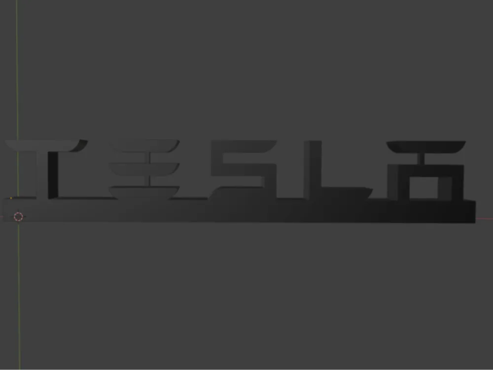 Tesla Logo Letters with Support for the E by tecxion - MakerWorld