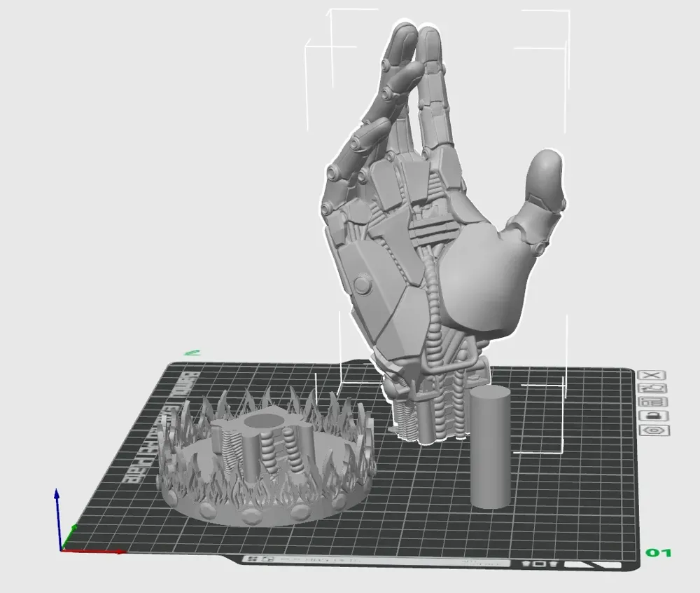 Mechanical Arm Stand, Original Stylish Base Remixed by model hunter MakerWorld: Download Free 3D ...