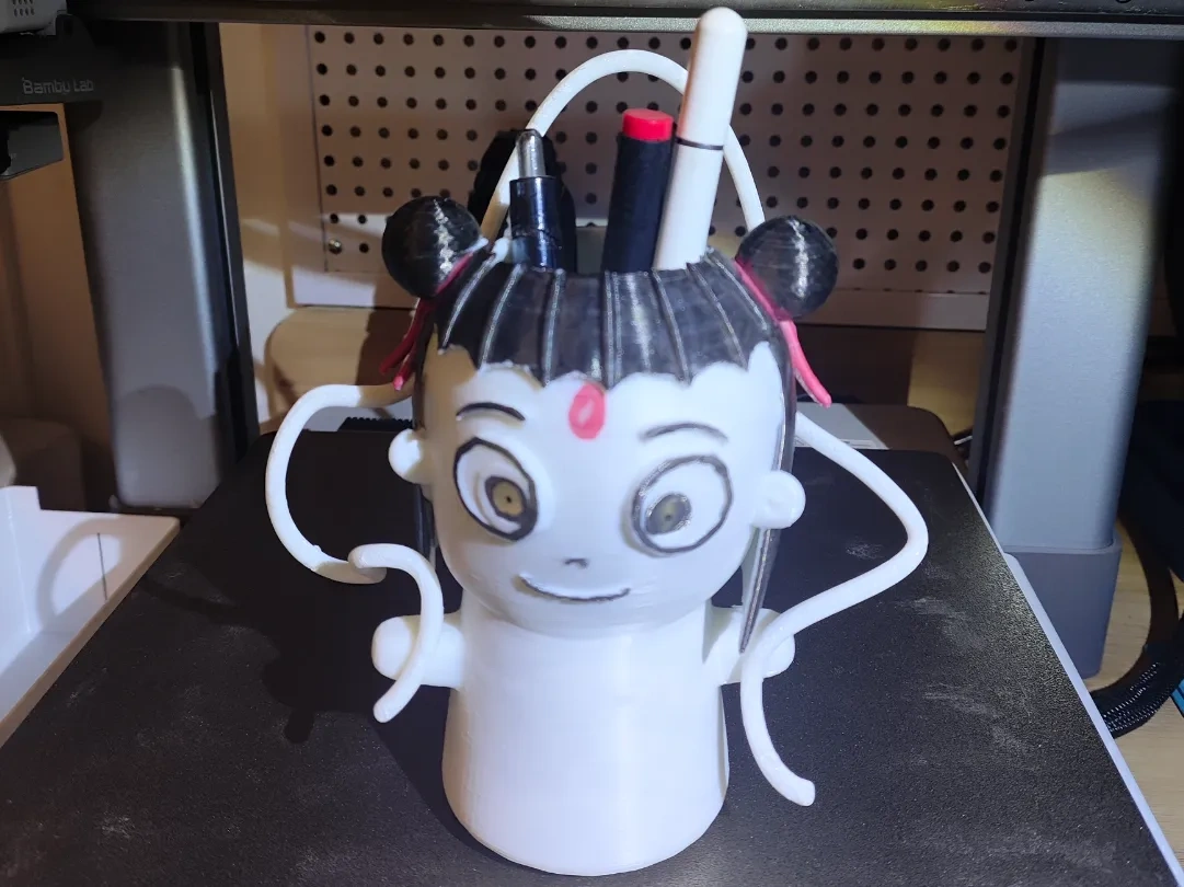 Nezha Pen Holder by user_4221781468 - MakerWorld