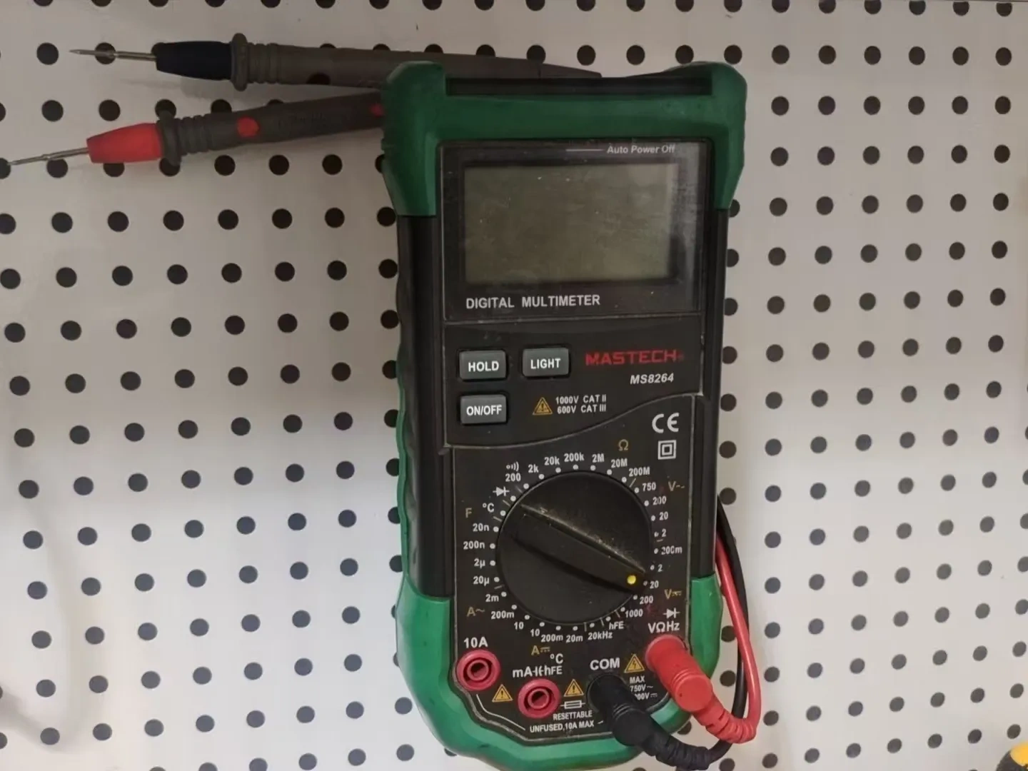 Pegboard Multimeter and Test Lead Organizer by wzq83961 - MakerWorld