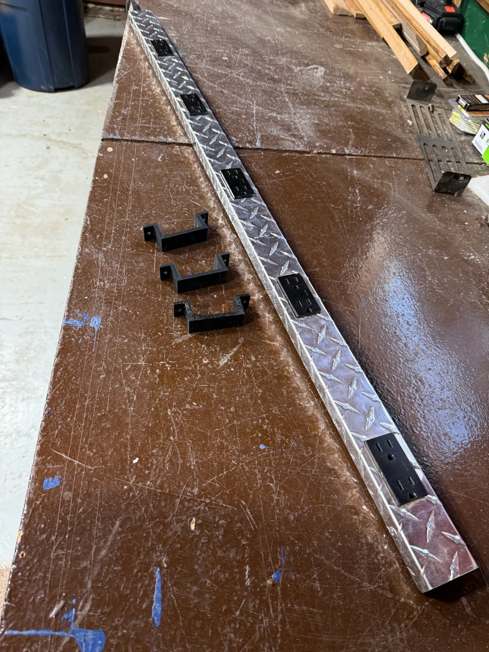 Commercial Grade Power Strip Hold Down Brackets by RayR1064 - MakerWorld