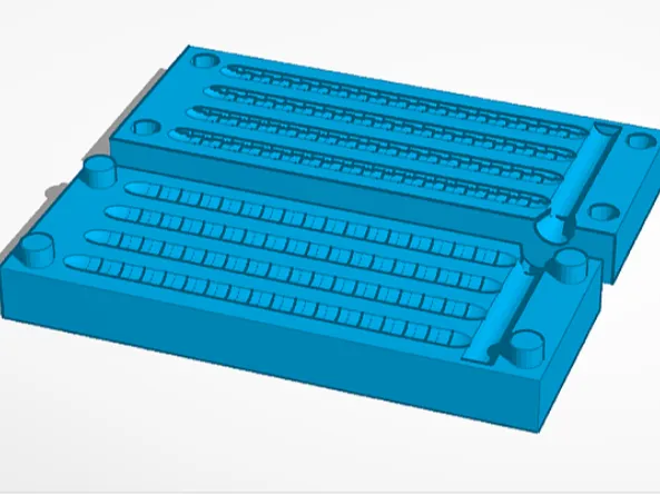 soft plastic worm mold for fishing(round) by TheDragonKing MakerWorld ...