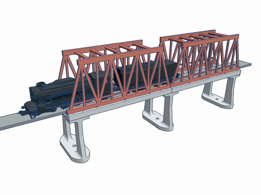Railway Iron Bridge H0 Scale by Bootjevaarder MakerWorld: Download Free ...