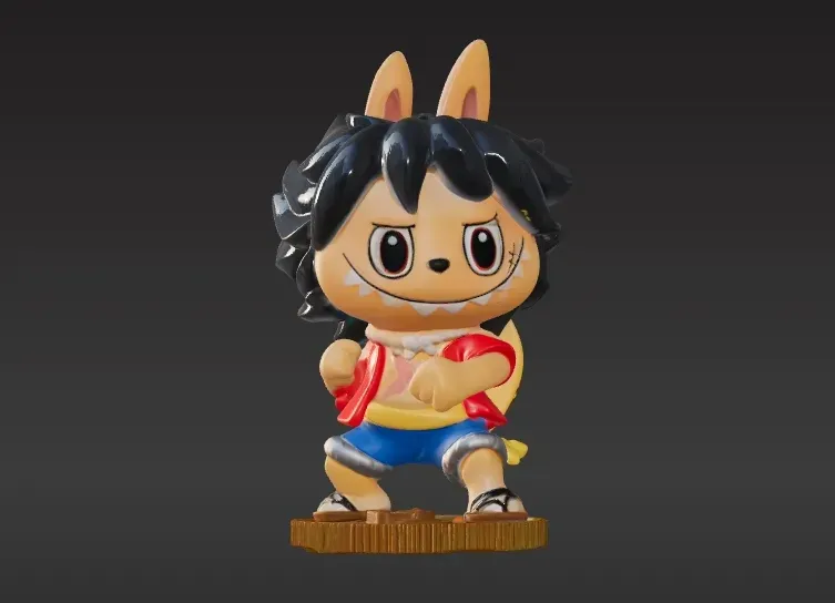 Labubu x One Piece Luffy por model hunter - MakerWorld